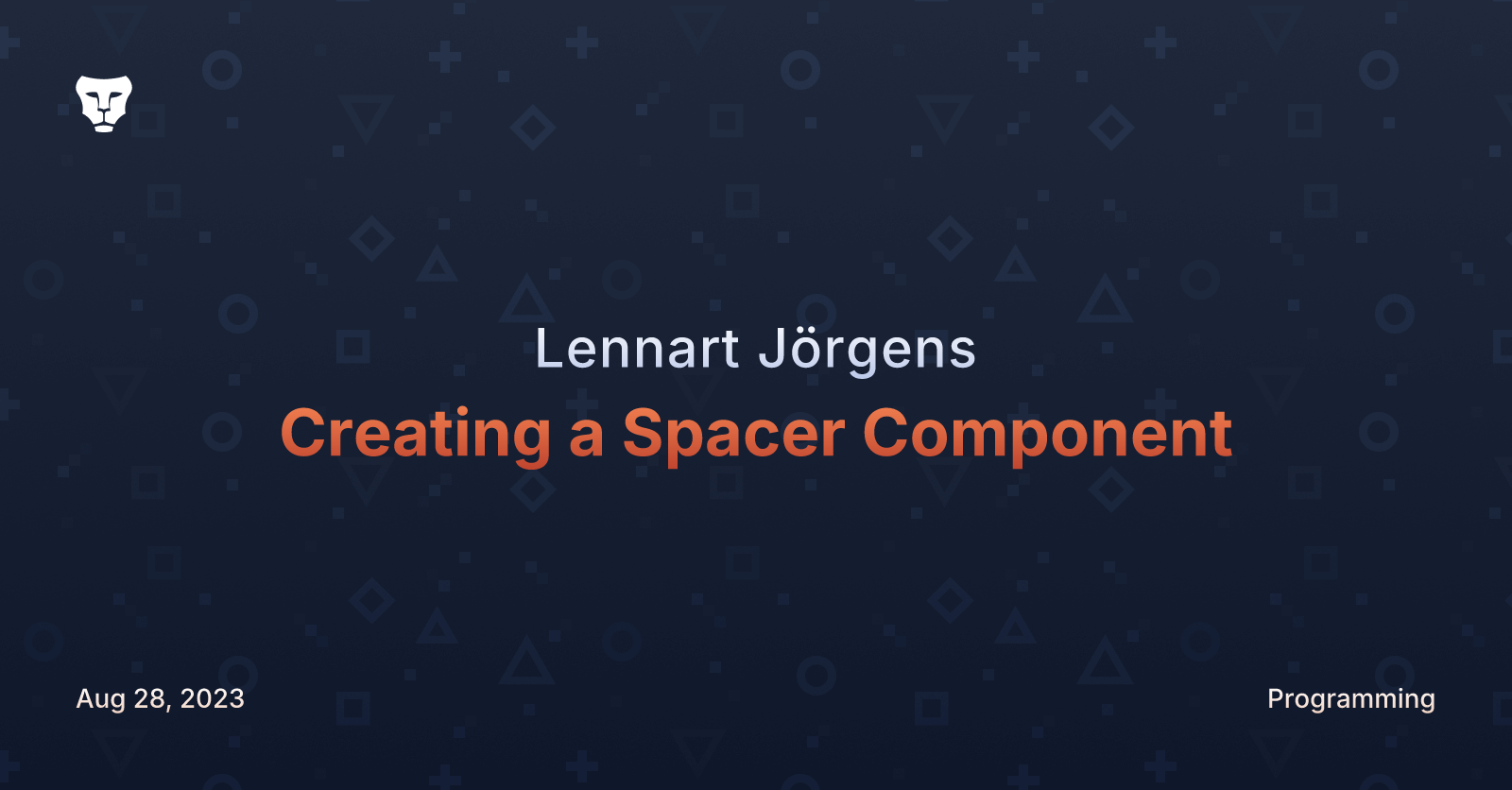 Creating a Spacer Component